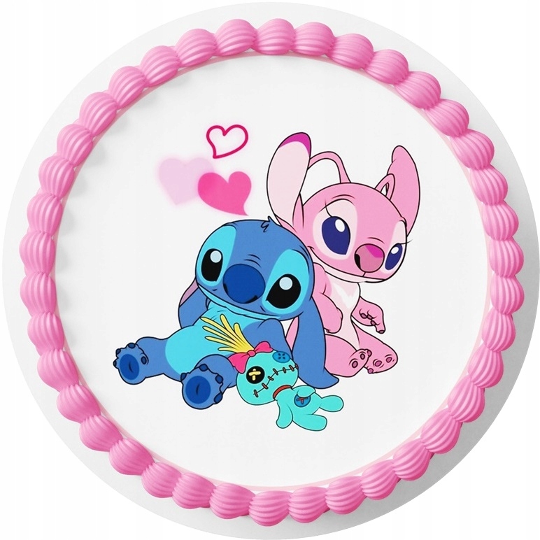 Opłatek na tort LILO I STICH tort napis GRATIS 13338457400 - Allegro.pl