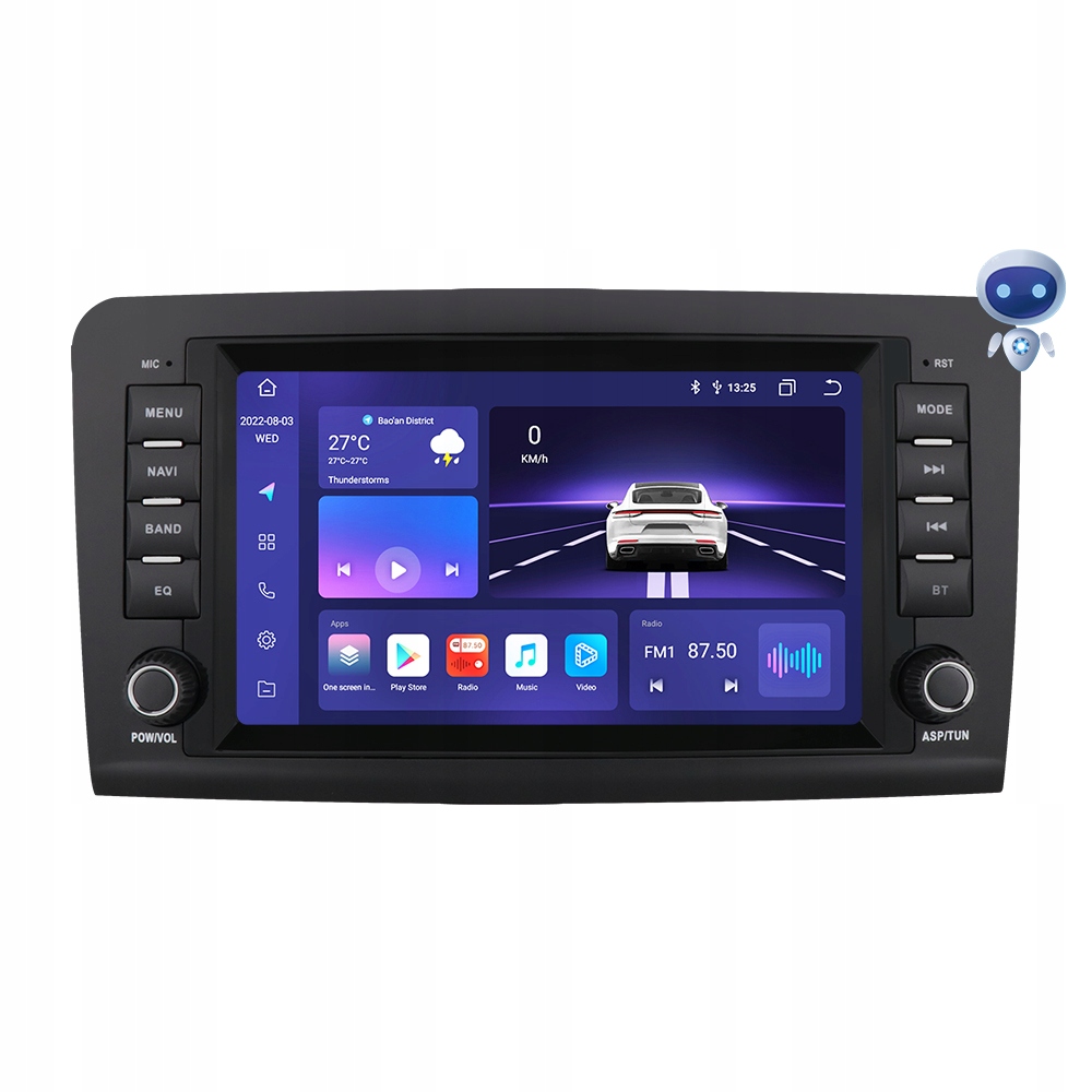 Android Mercedes ML W164 GL Radio FM RDS DAB+ Opcja GPS WiFi 4G MP3 MP4 ...