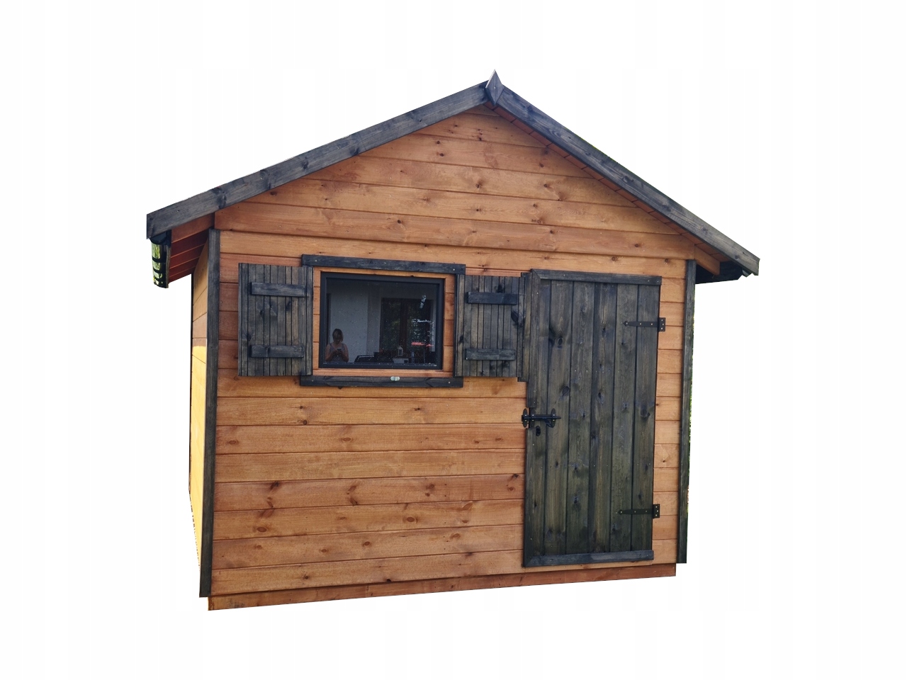 Domek Narzędziowy 9m2 DREWUTNIA Na Działkę ROD IMPREGNOWANY Z GONTEM ...