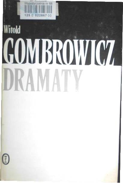 Dramaty Witold Gombrowicz Literatura piękna(15683200474) | Książka Allegro
