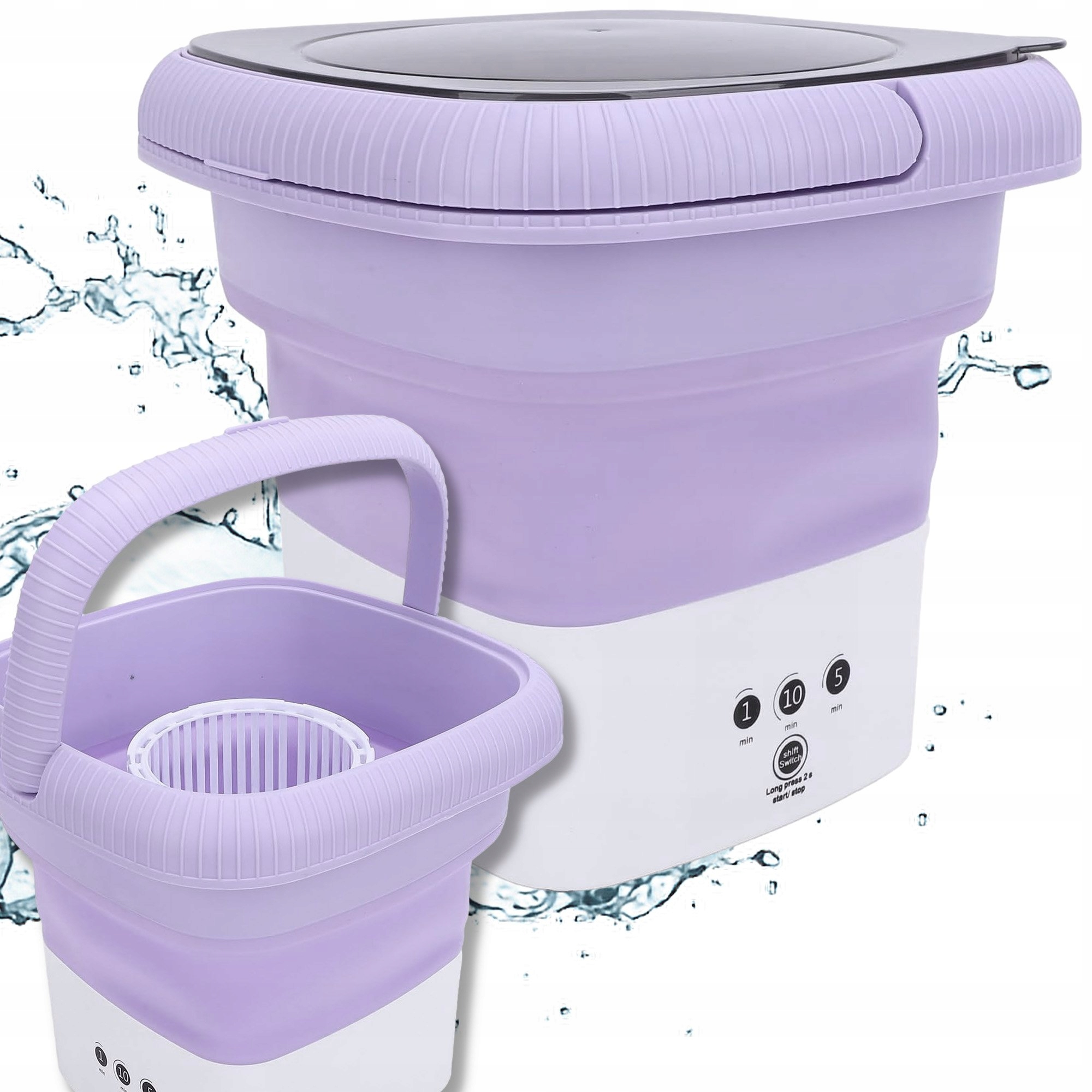 PRALKA PRZENOŚNA MINI SKŁADANA PODRÓŻNA AUTOMATYCZNA TURYSTYCZNA ...