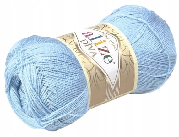 Alize Diva 350 błękitny 13362359931 - Allegro.pl