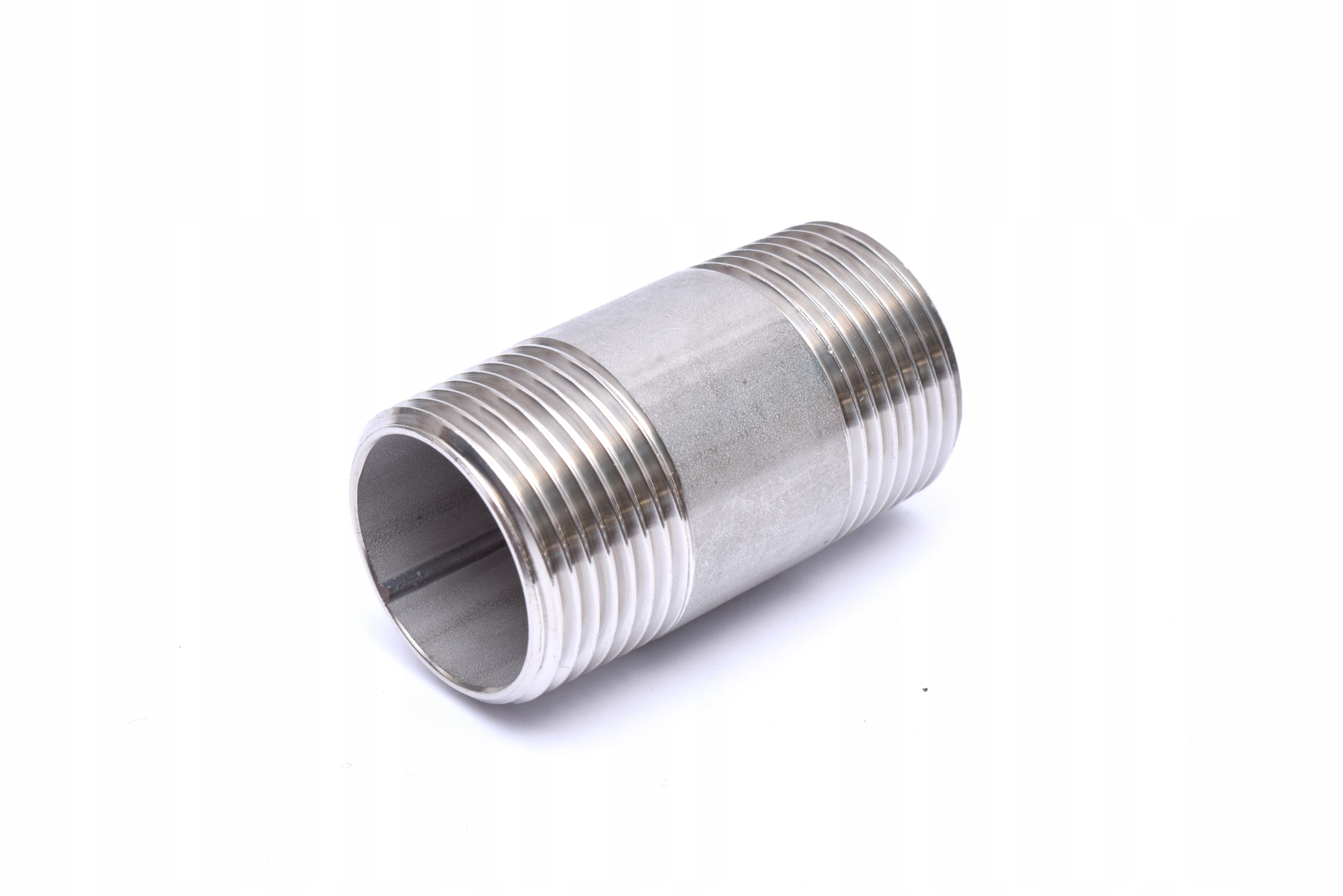 NYPEL DWUSTRONNY DN50 2'' L150 GW. PODWÓJNY RUROWY NIERDZEWNY INOX ...