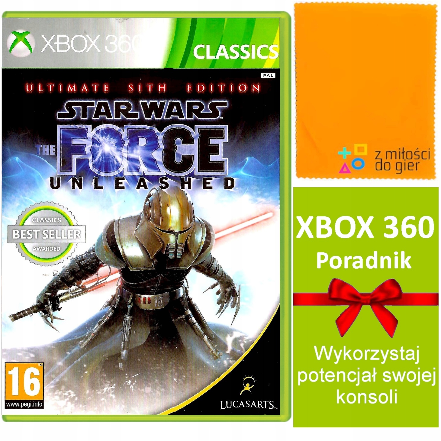 Star Wars The Force Unleashed Xbox 360 - Niska cena na Allegro