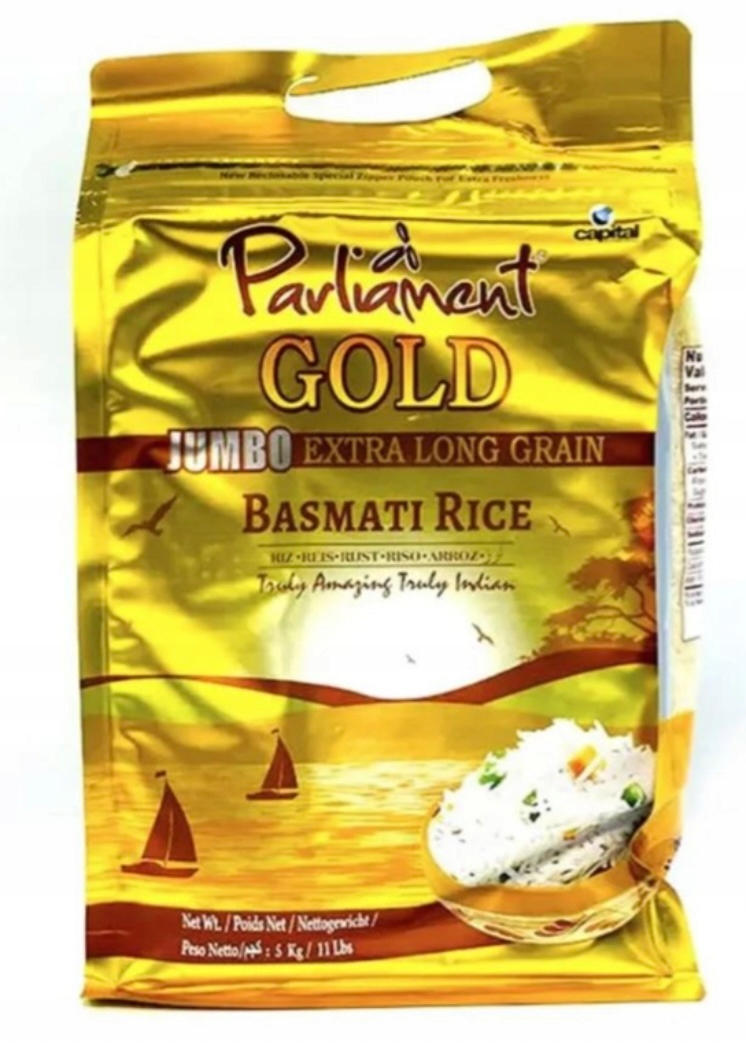 Ryż Basmati Parliament, Basmati Rice 5kg (8906097331558) • Cena, Opinie ...
