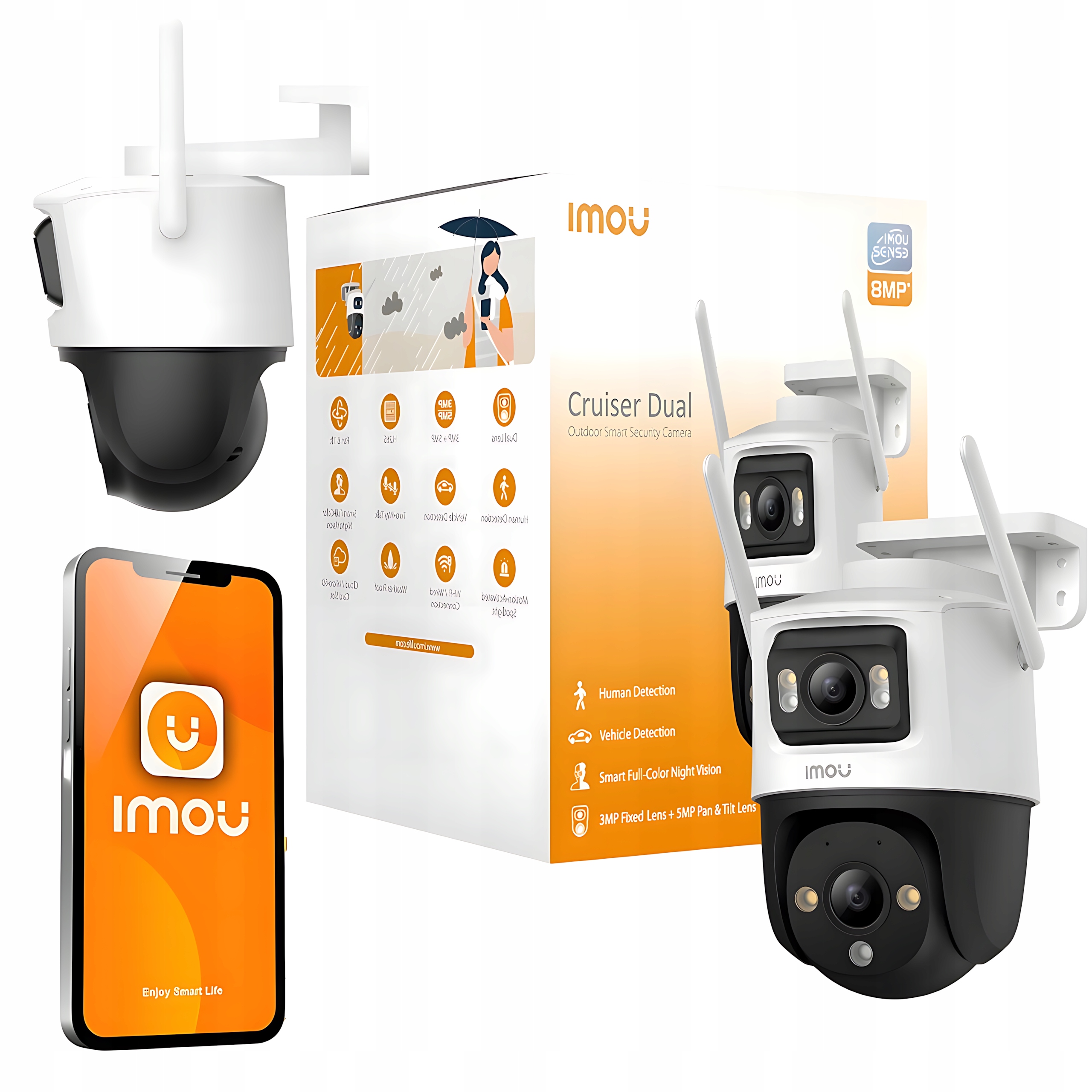 IMOU CRUISER DUAL 6MP KAMERA ZEWNĘTRZNA WIFI, OBROTOWA, IP66, 2 ...