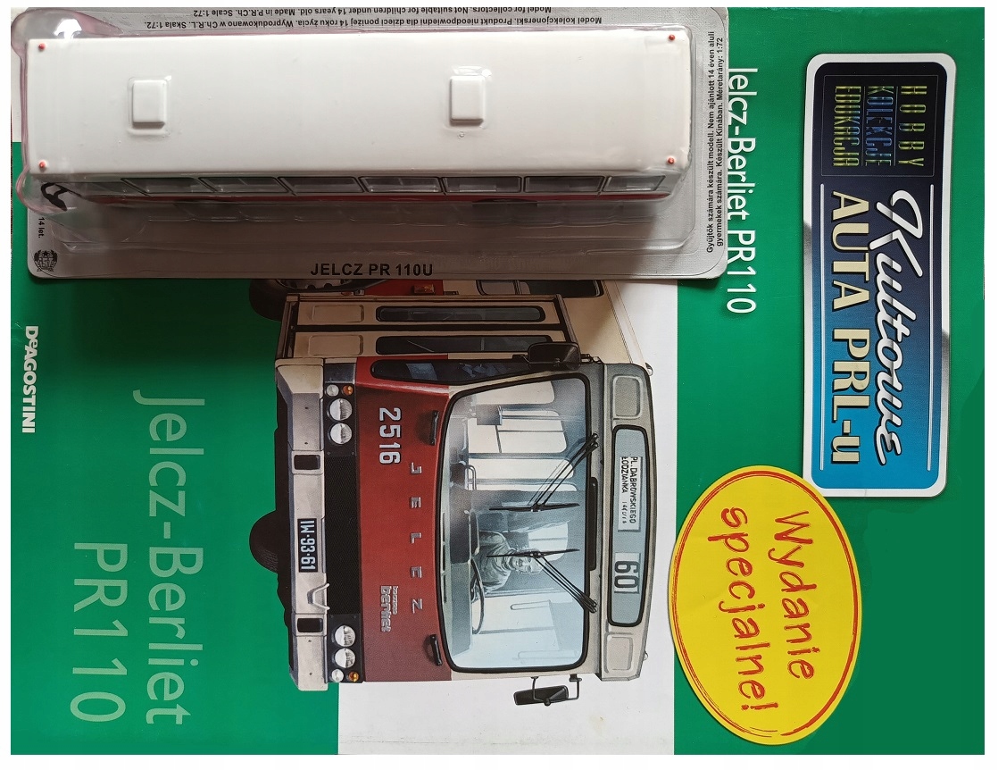 Jelcz PR 110U PR110U Kultowe Auta PRL-u 1:72 Model Deagostini wyd ...
