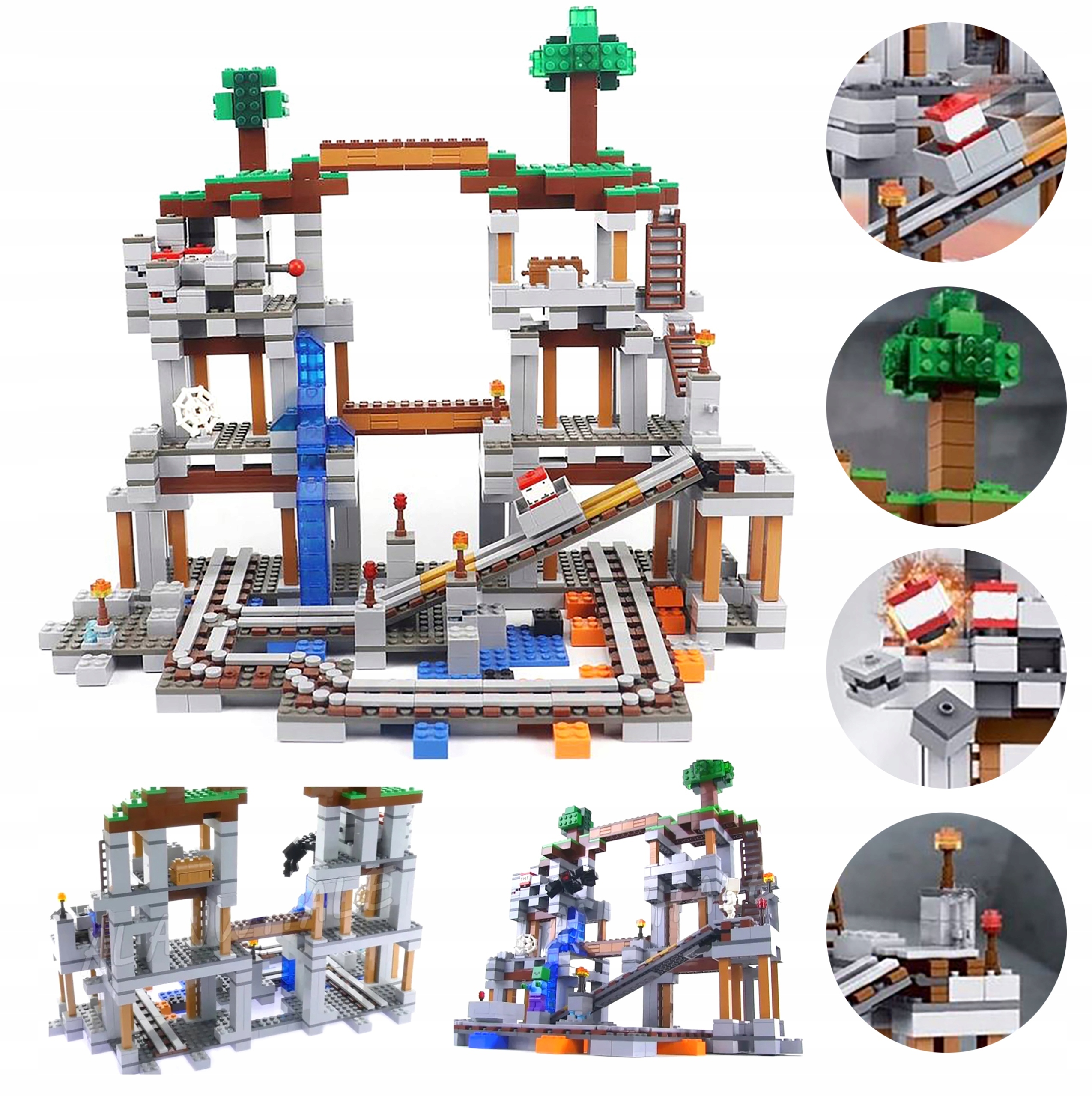 STAVEBNICE MINECRAFT DŮL FIGURKY KONSTRUKČNÍ HRAČKY VELKÝ SET - Allegro