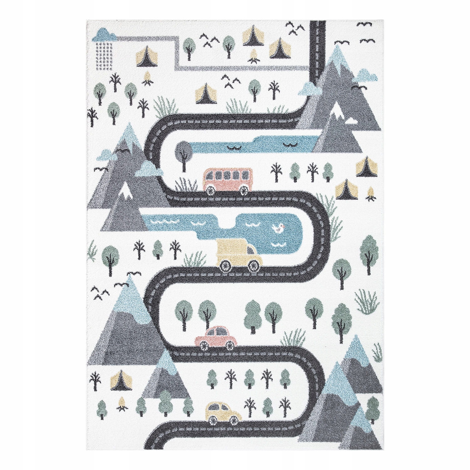 DYWAN DLA DZIECKA - DZIECIĘCY KIDS DROGA SAMOCHODY - 80 X 150 ...