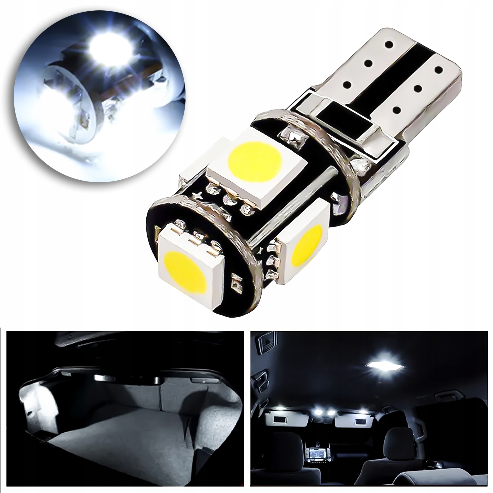 Żarówka 5w5 Led Can Bus - Niska cena na Allegro.pl