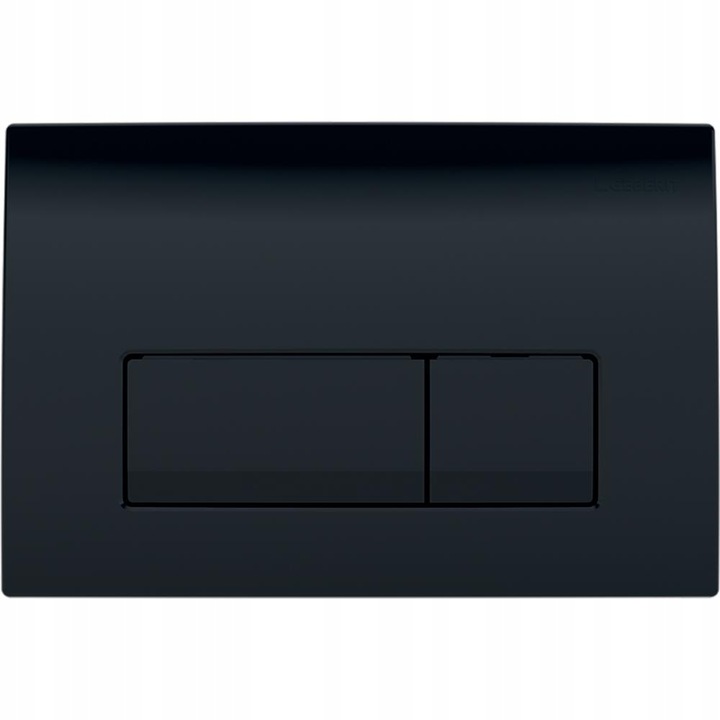 Splachovací tlačítko pro WC Geberit Delta, černé - Allegro