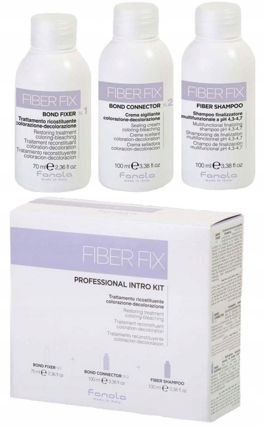 FANOLA FIBER FIX INTRO KIT SZAMPON + Krok1 + Krok2 (8032947868414 ...