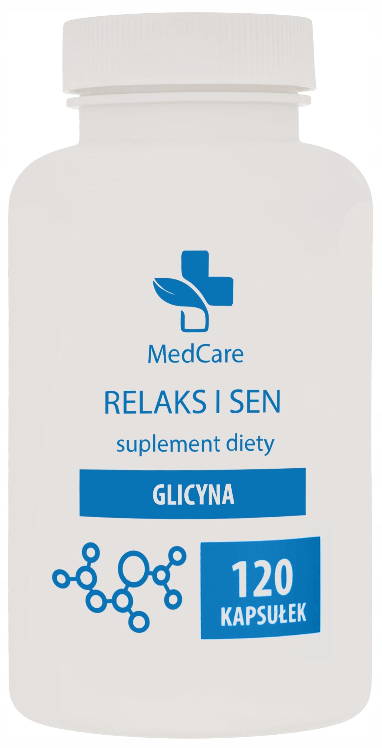 Glicyna 850mg 120 kapsułek - Czysta bez dodatków (5904119601101) • Cena ...