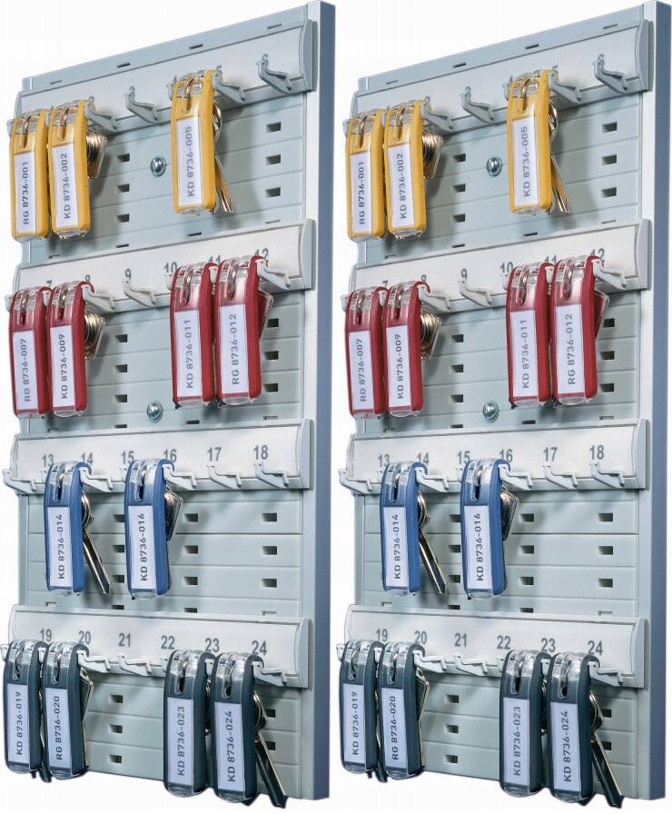 ORGANIZER kluczy DURABLE KEYBOX 24 + ZAWIESZKI x2 (195610) • Cena, Opinie • Wieszaki 13775734417 ...
