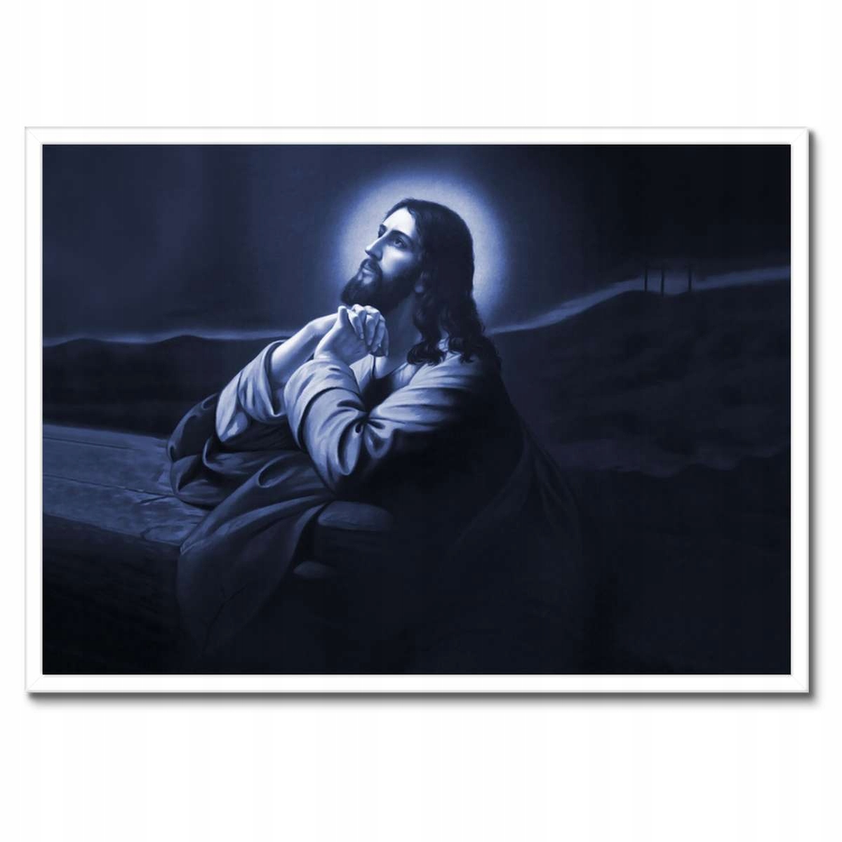 70x50 cm-es keretezett poszter - Jézus imádkozik a Getsemáné-kertben ...