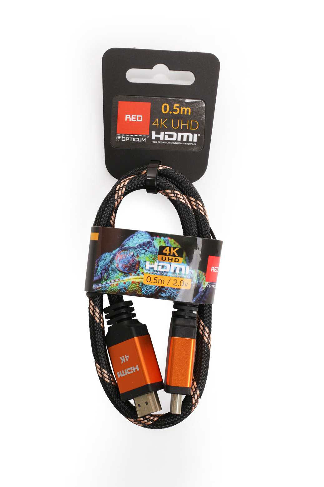 Kabel Opticum RED 4K UHD 0.5m HDMI - HDMI 0,5 m - Sklep, Opinie, Cena w ...
