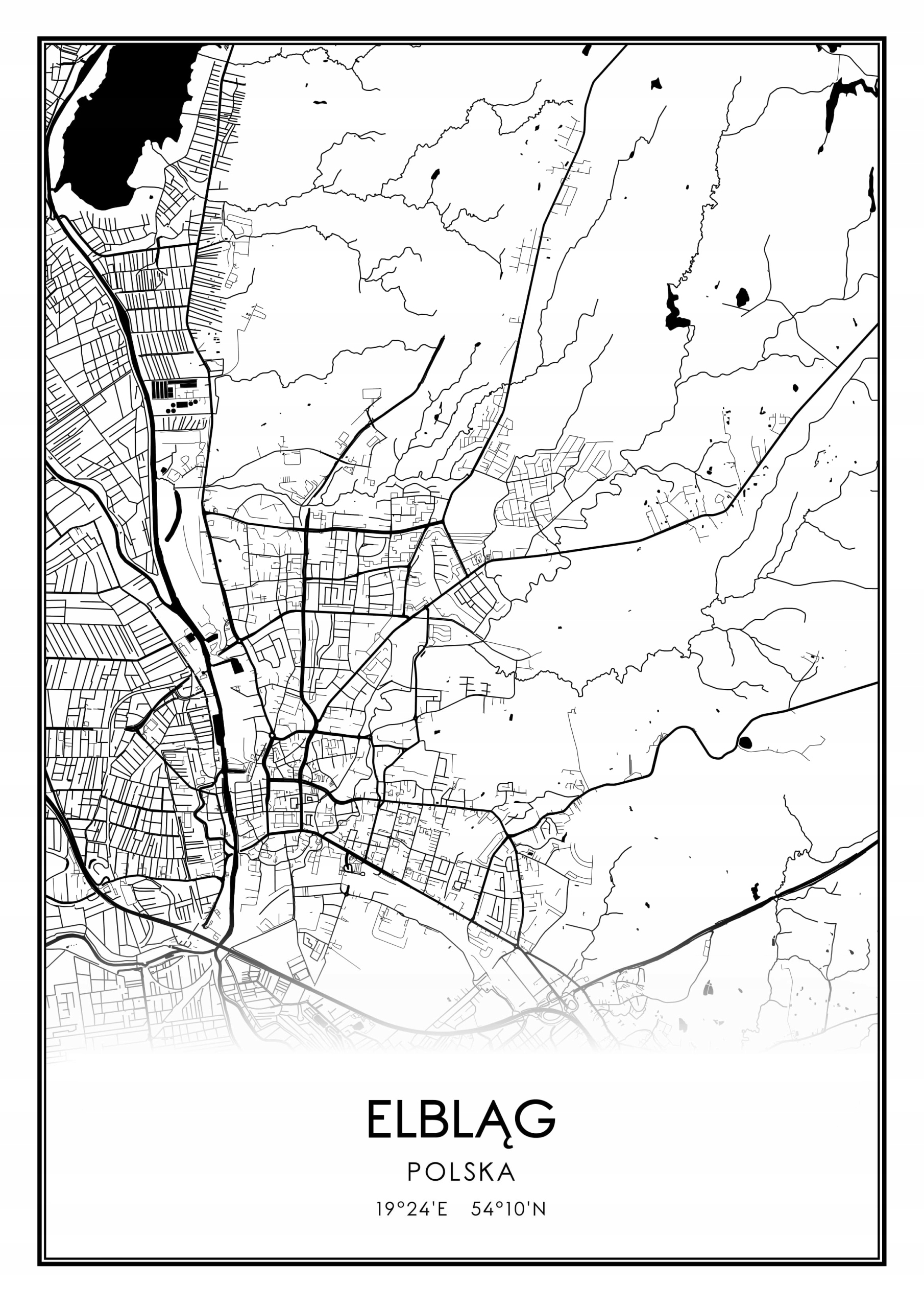 Mapa Elbląg - Niska cena na Allegro.pl