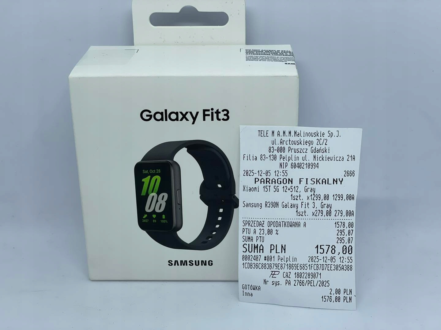 Smartwatch SAMSUNG GALAXY FIT3 jak NOWY!! GW 05-12-2027 - Sklep, Opinie ...