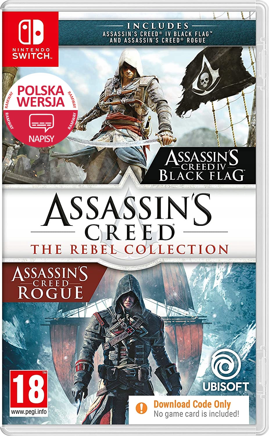 Assassin's Creed: The Rebel Collection Nintendo Switch pudełkowa - Stan ...