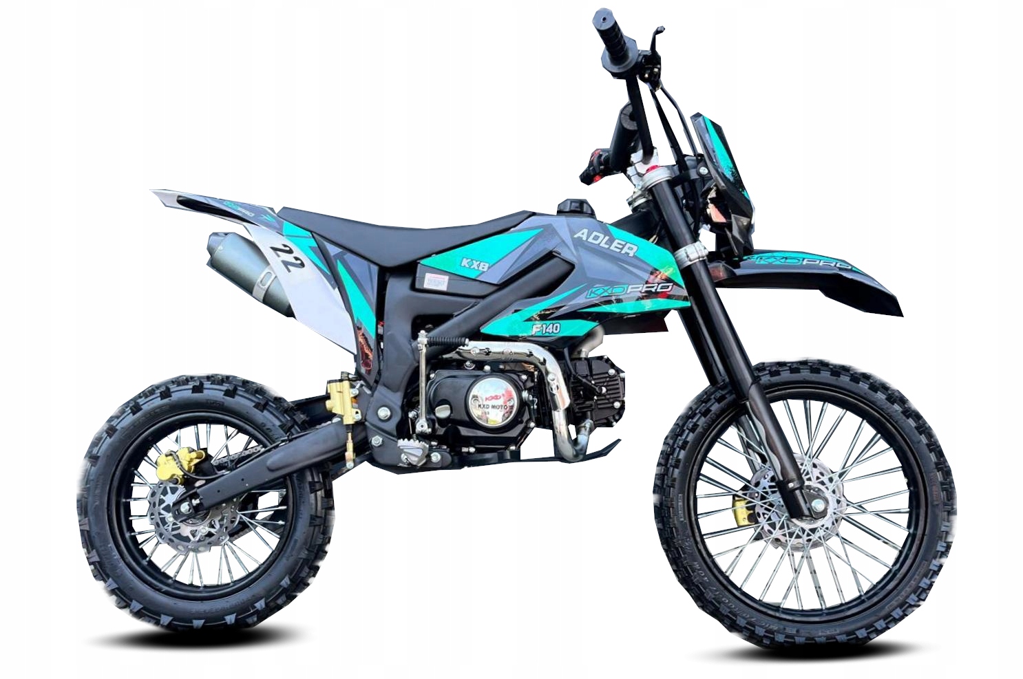 CROSS KXD 140 cc ADLER KX8 KOŁA 14 17 ODPALANY Z ROZRUSZNIKA - Allegro.pl