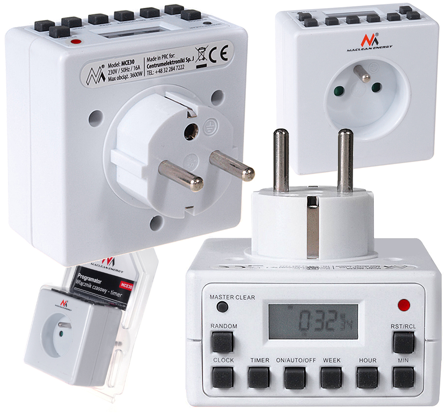 Timer cyfrowy Maclean Energy MCE-30 (5903292803098) • Cena, Opinie ...