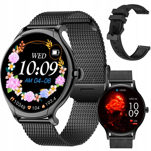 Zegarek SMARTWATCH RUBICON -rozmowy kroki sms puls 14207755705 - Allegro.pl
