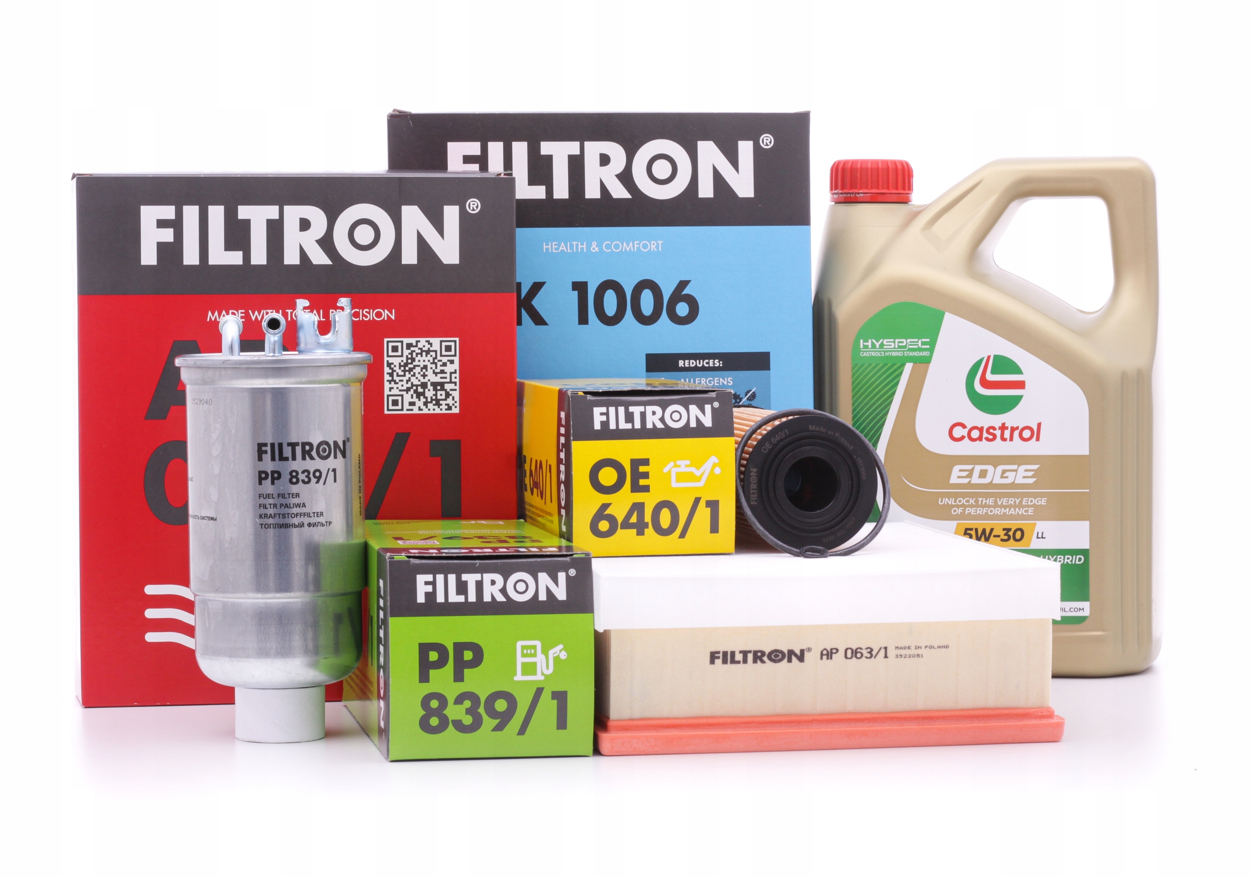 Zestaw Filtrów VW Passat B5 FL LIFT 1.9 TDI AVB AVF AWX + OLEJ CASTROL ...