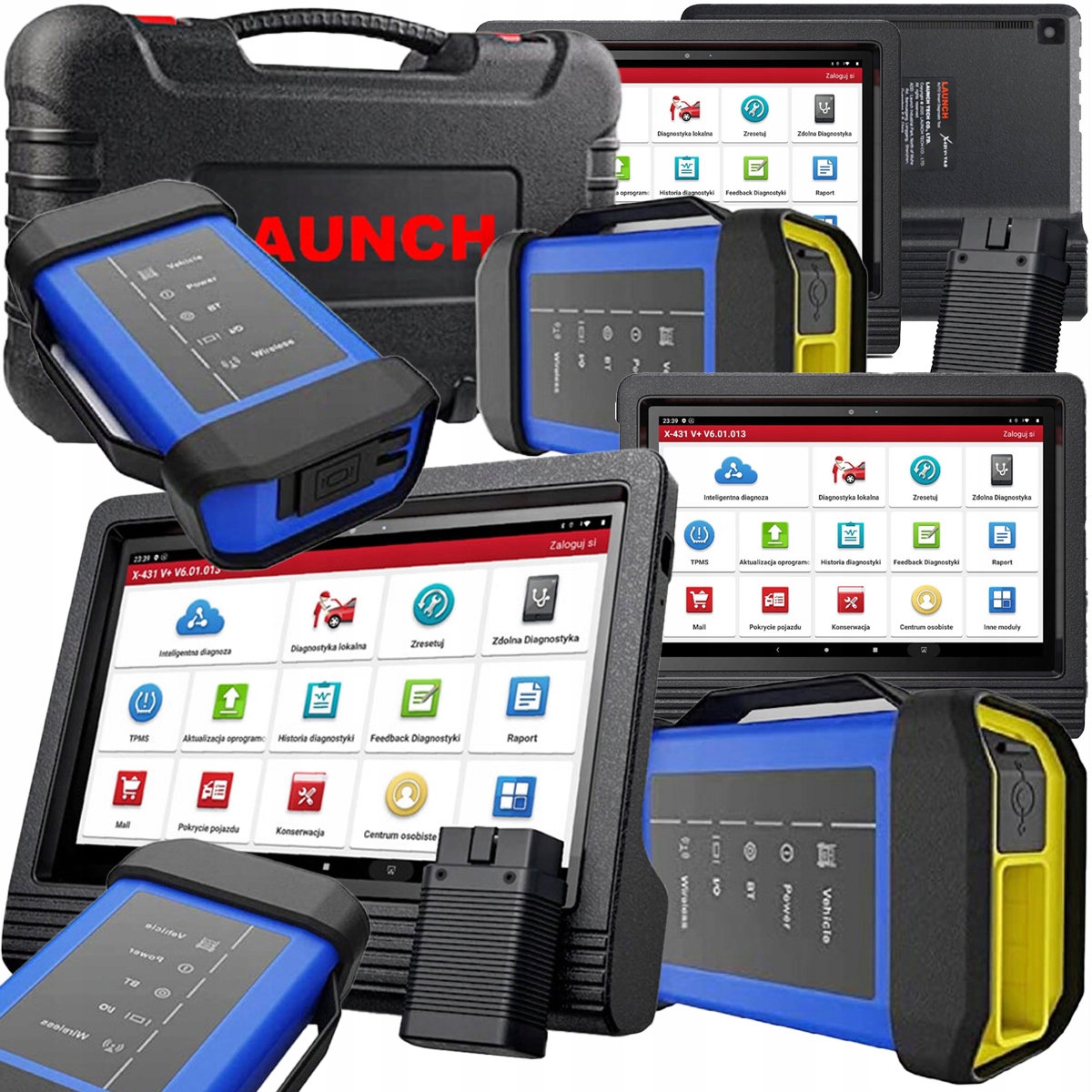 TESTER DIAGNOSTYCZNY LAUNCH X431VHD3 CIĘŻAROWE AUTOKARY MASZYNY ...