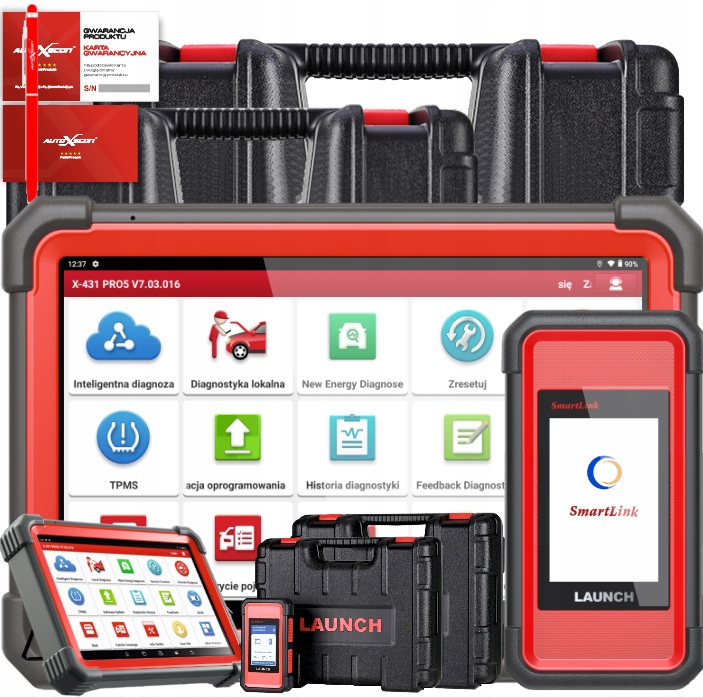 LAUNCH X431 PRO5 J2534 PassThrue DoIP INTERFEJS DIAGNOSTYCZNY OBD2 2 LATA 6927135001938 za 9519 ...