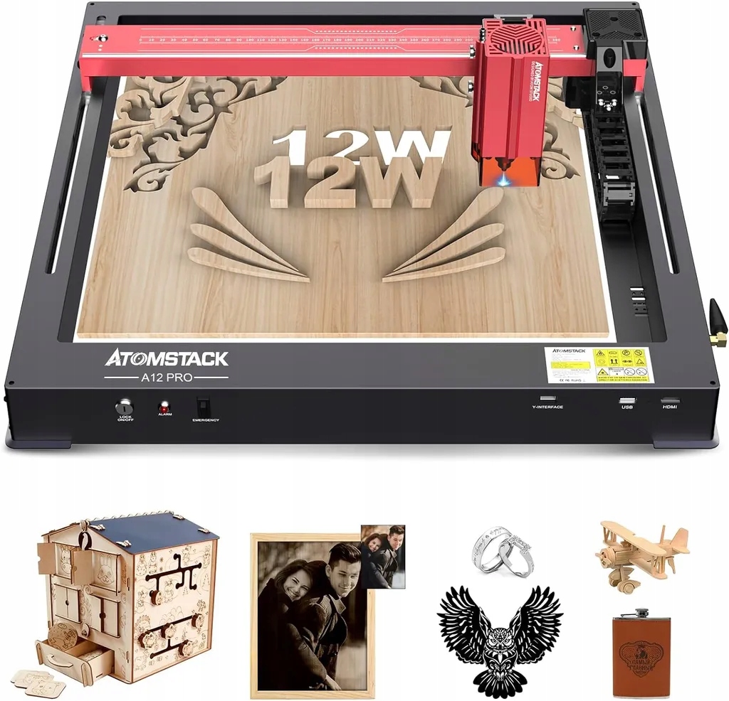 ATOMSTACK A12 Pro 12W Maszyna grawerująca - Sklep, Opinie, Cena w Allegro