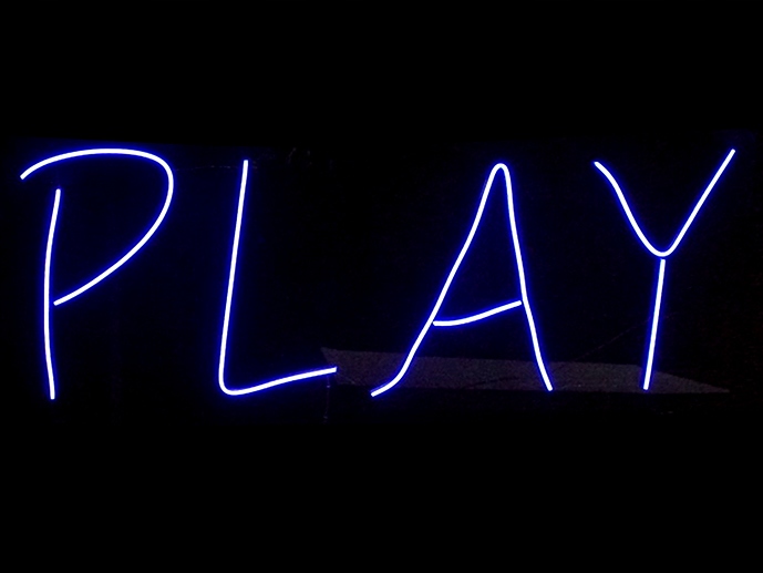 NPLAY1200 NAPIS PLAY PC5 NEON LED FLEX 1200x500MM 12849384324 - Allegro.pl