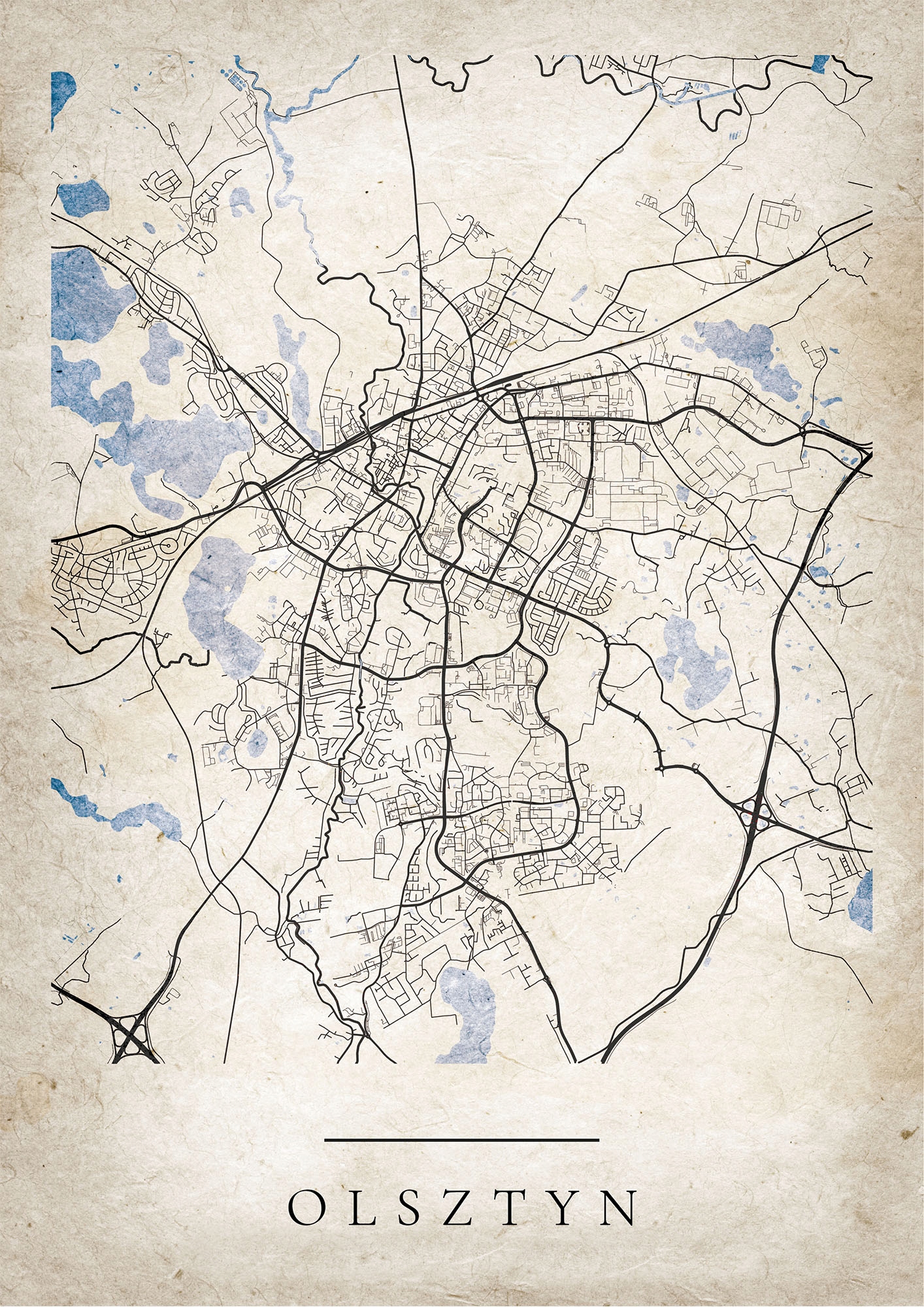 Plakat Mapy style bez ramy 50 x 70 cm • Cena, Opinie • Plakaty ...