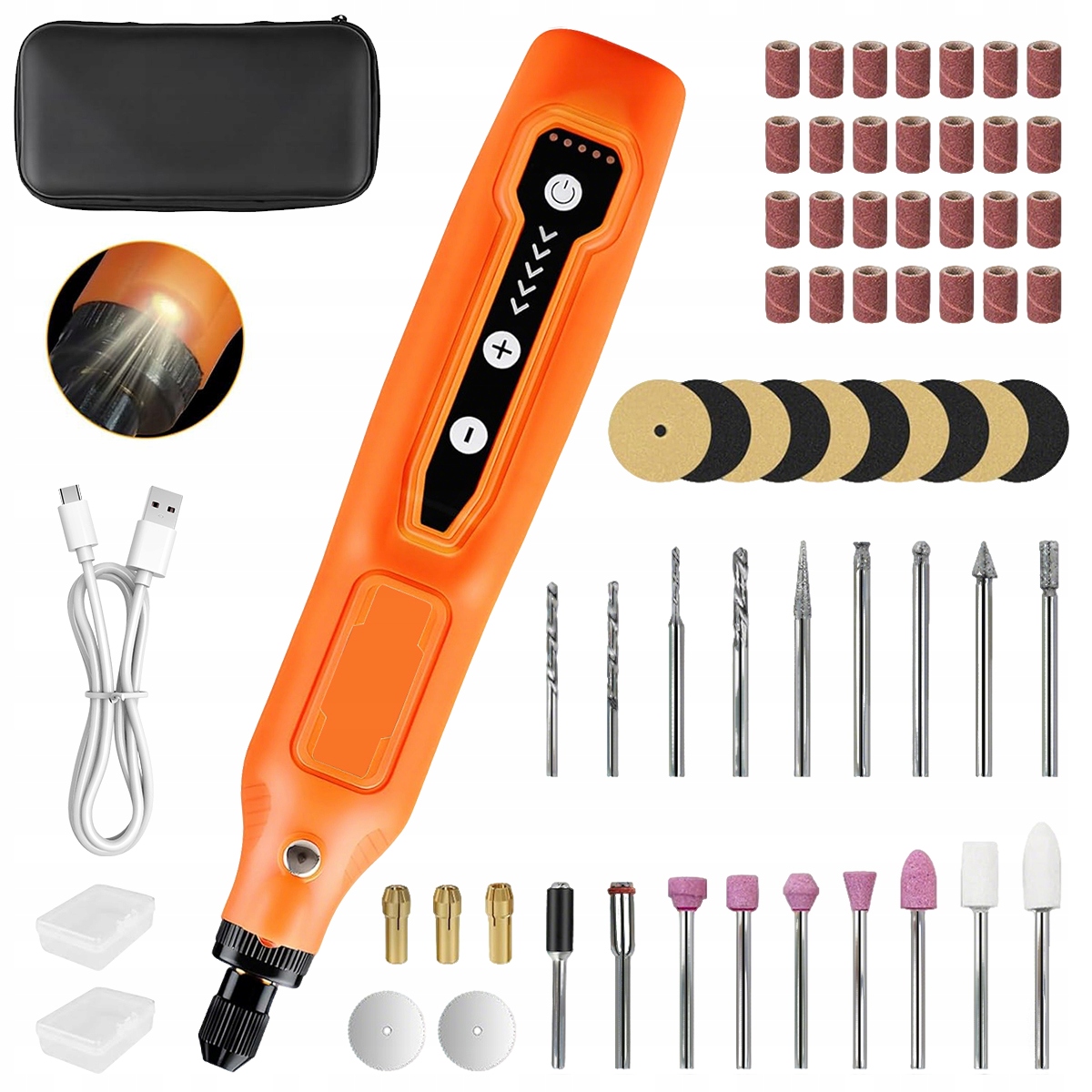 MINI BRUSKA MALÁ ELEKTRICKÁ AKUMULÁTOROVÁ VRTAČKA PŘÍMÁ RUČNÍ ...