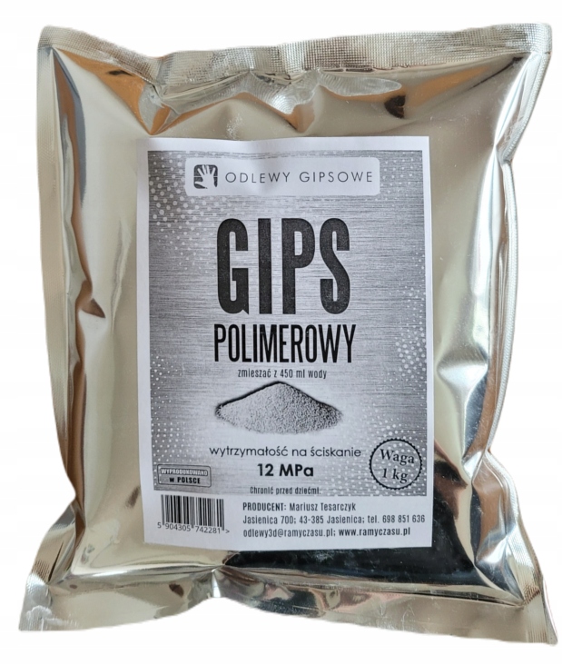 GIPS ODLEWNICZY POLIMEROWY MODELOWY 12MPa 13523389013 - Allegro.pl