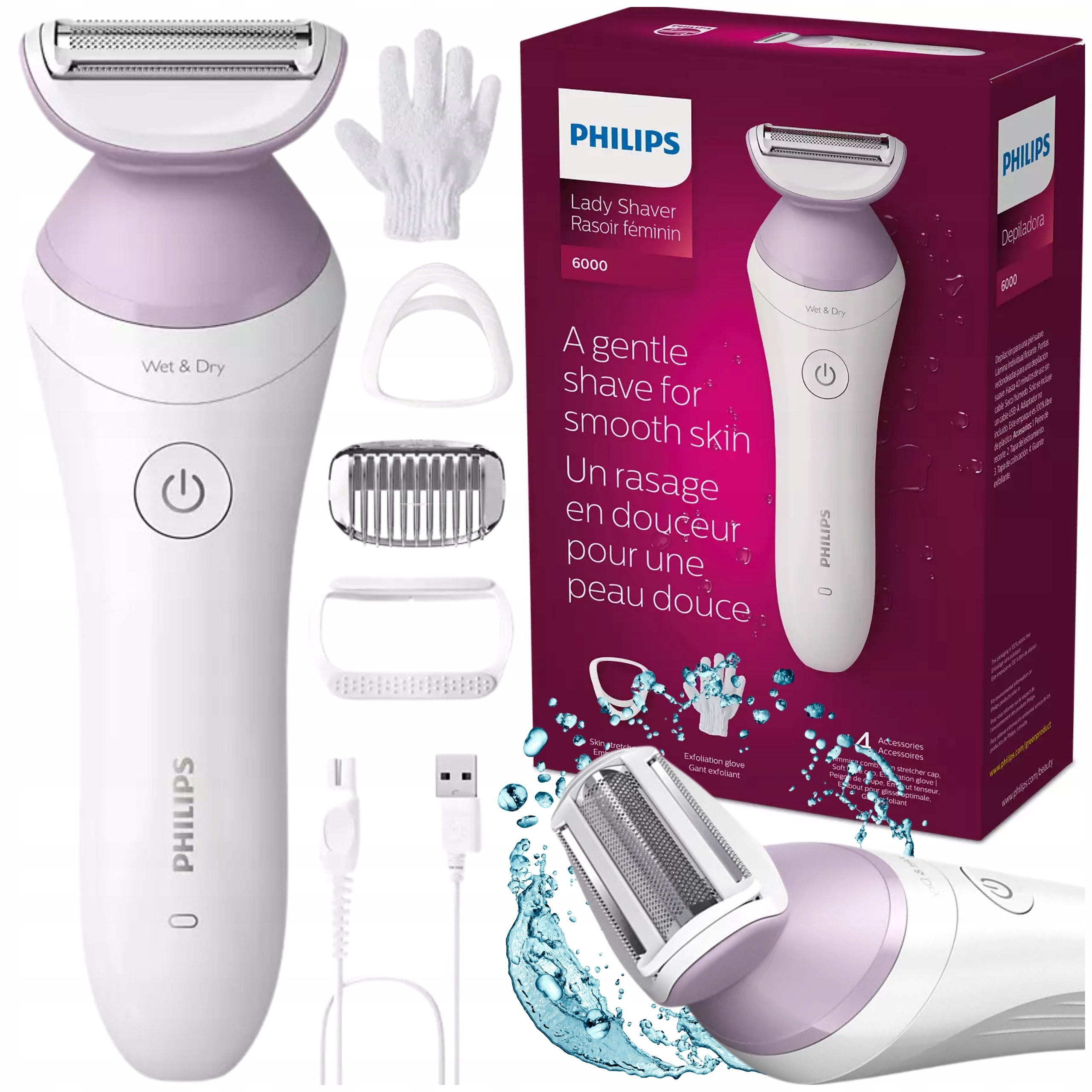 BEZPRZEWODOWA MASZYNKA GOLARKA DO BIKINI DEPILATOR DO GOLENIA NÓG CIAŁA - Sklep, Opinie, Cena w ...