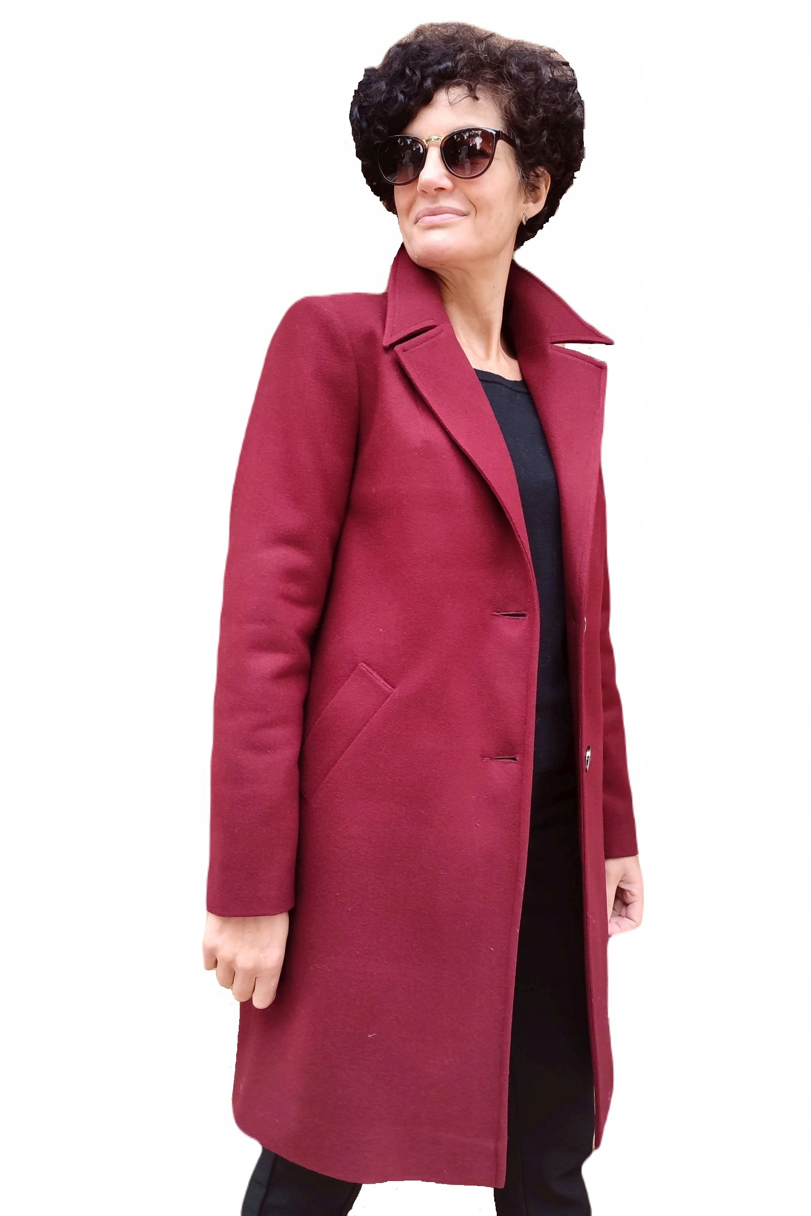 Choice płaszcz damski wielokolorowy klasyczny bez kaptura rozmiar 52 ...