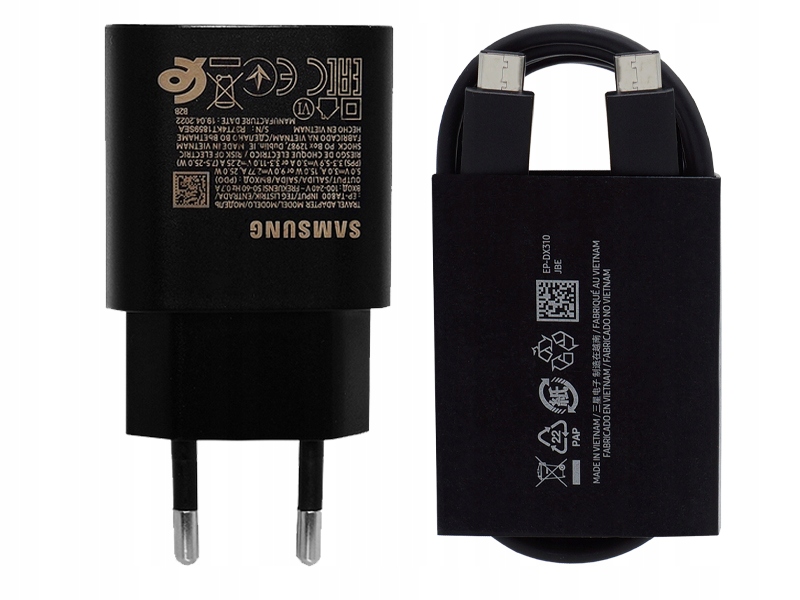ORYGINALNA SZYBKA ŁADOWARKA SAMSUNG GALAXY 25W PD + KABEL USB TYP C 1,8M - Sklep, Opinie, Cena w ...