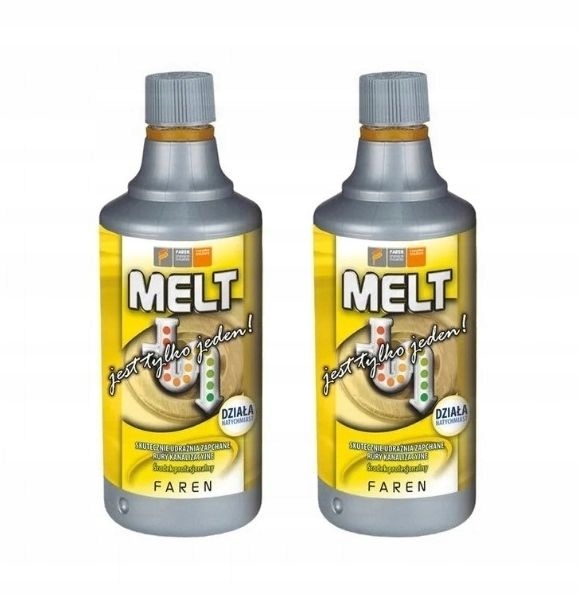 MELT PREPARAT DO UDRAŻNIANIA RUR KANALIZACYJNYCH MOCNY 2 X 750 ML ...