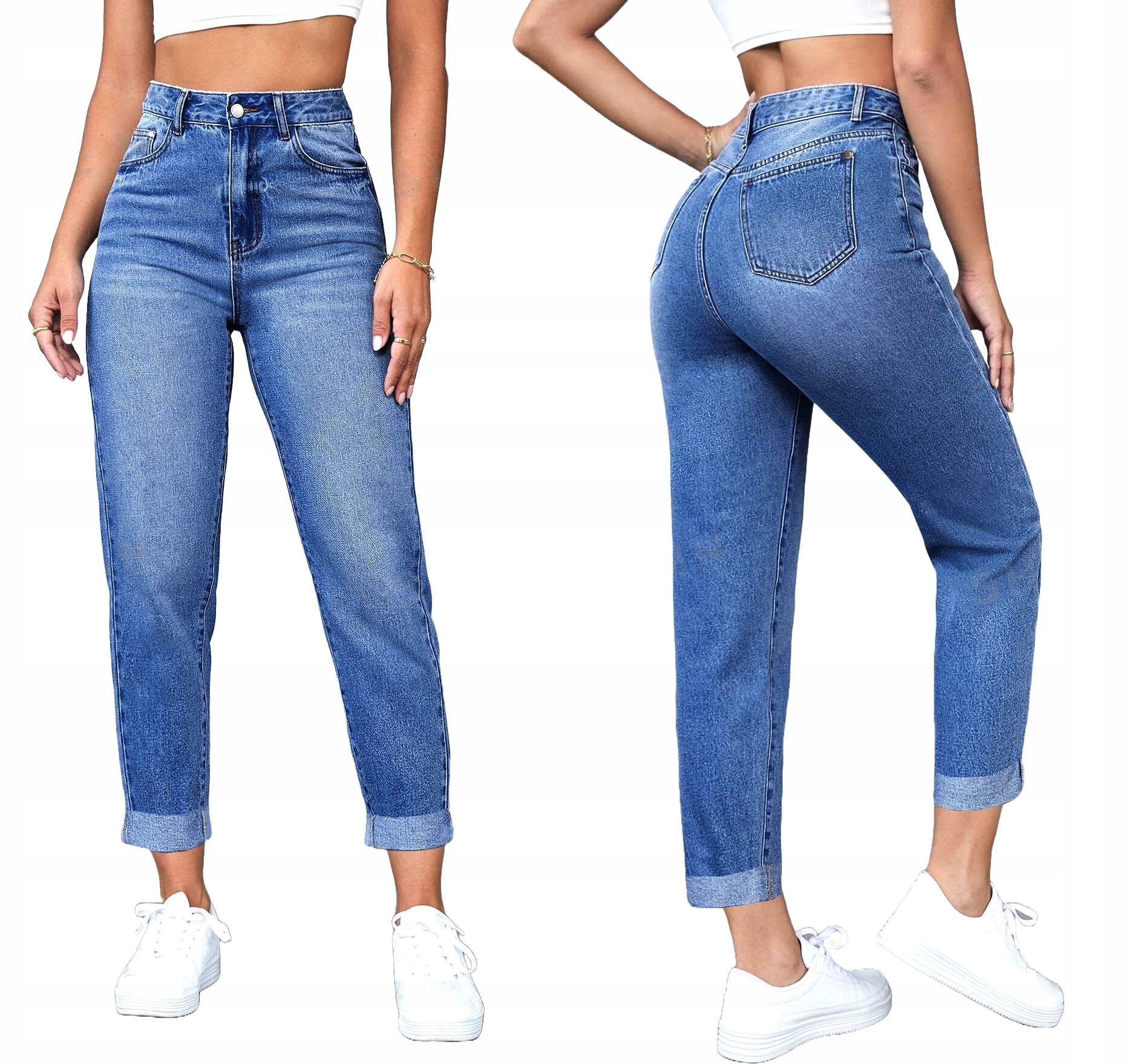 Szerokie Dżinsy Damskie - Niska cena na Allegro