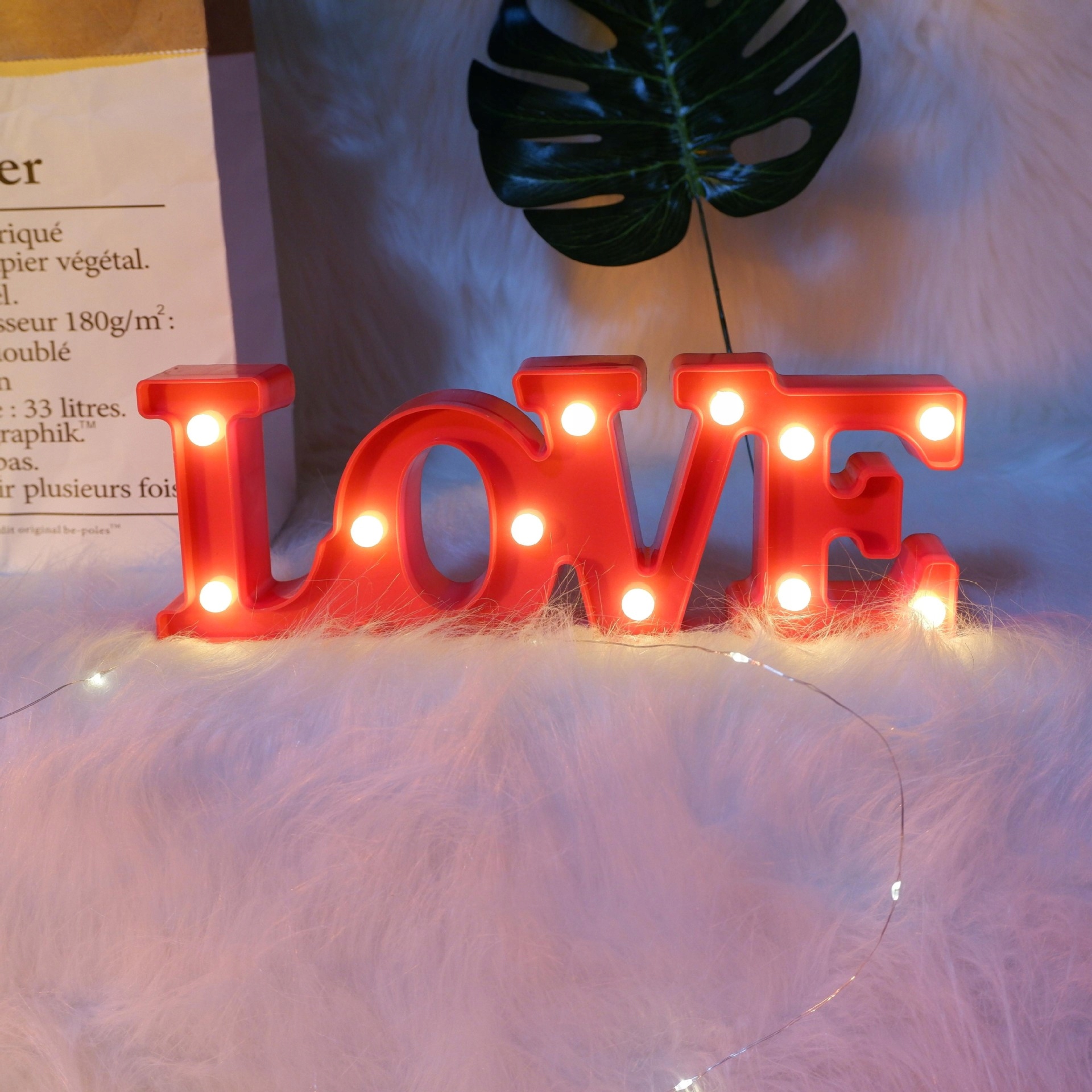 LED Love Letter Lights srdce dopisu Symbol znamení noc za 600 Kč - Allegro