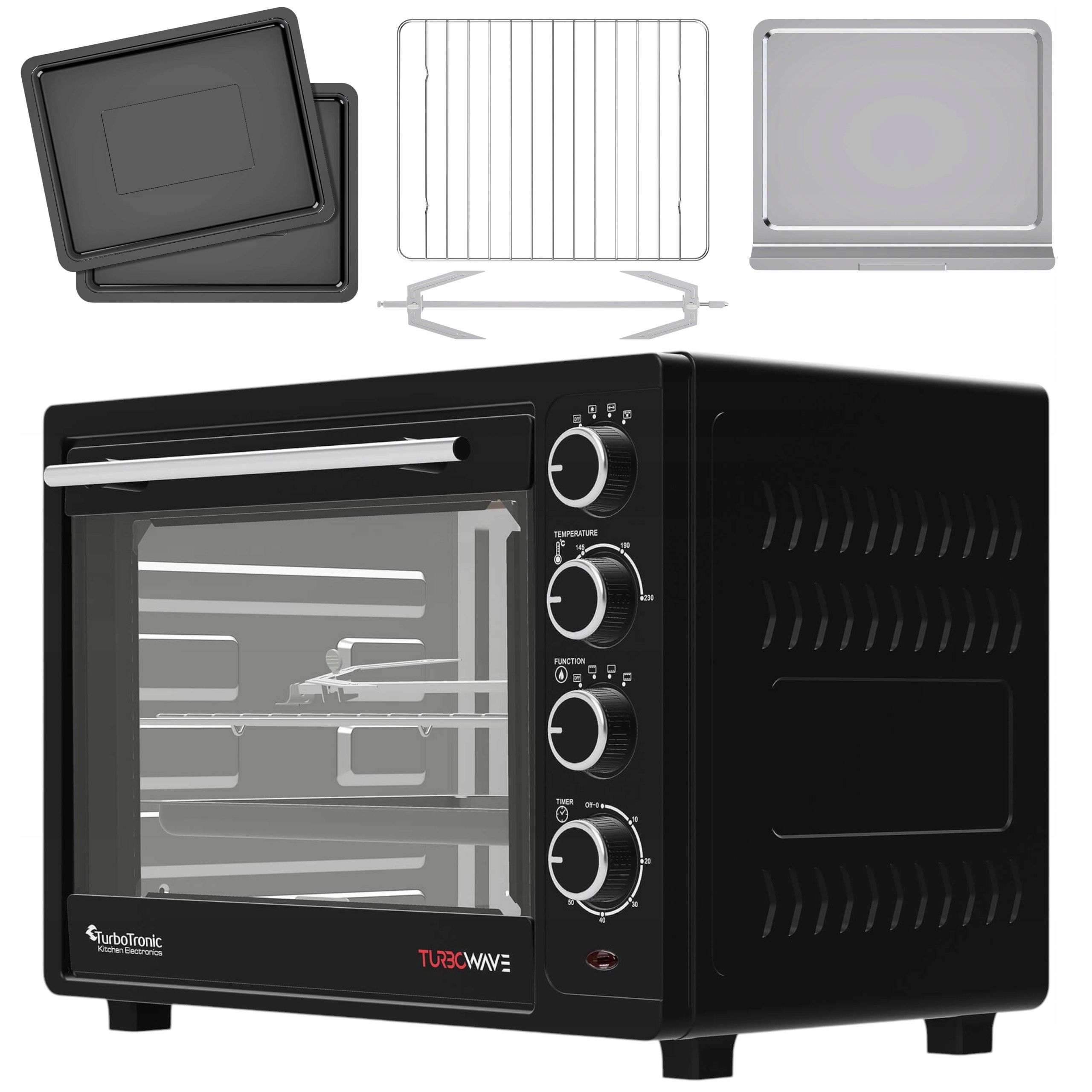 ELEKTRICKÁ TROUBA 35 L TERMOBĚH + ROŠT + GRIL za 3273.00CZK - Allegro