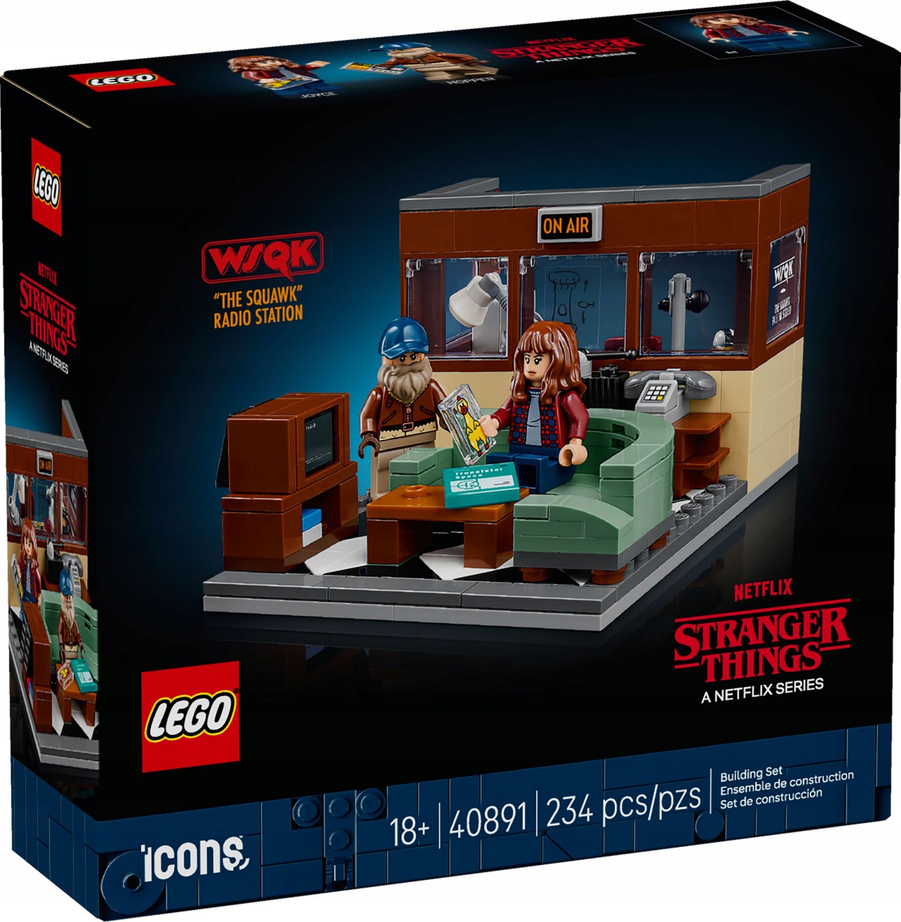 LEGO ICONS 40891 Stranger Things: WSQK Radio Station (5702018074121 ...