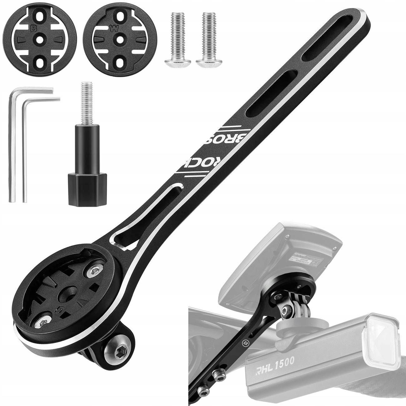 Uchwyt rowerowy RockBros 7664216386841 przeznaczenie: licznik ...