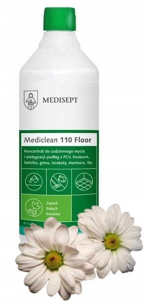 MEDICLEAN MC 110 1L MYCIE PODŁÓG BIAŁE KWIATY (5907626638318) • Cena ...