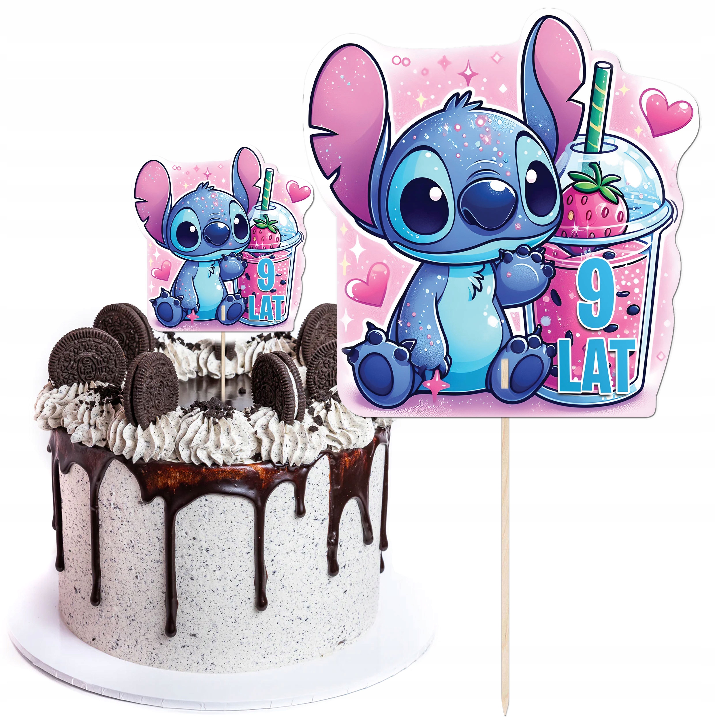 TOPPER URODZINOWY NA TORT URODZINY DLA DZIECKA LILO I STICH STITCH ...