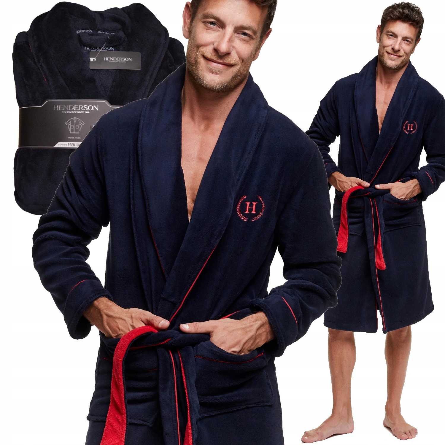 Henderson pánský župan 36375 ke kolenům, velikost XXL, (5901656626451 ...