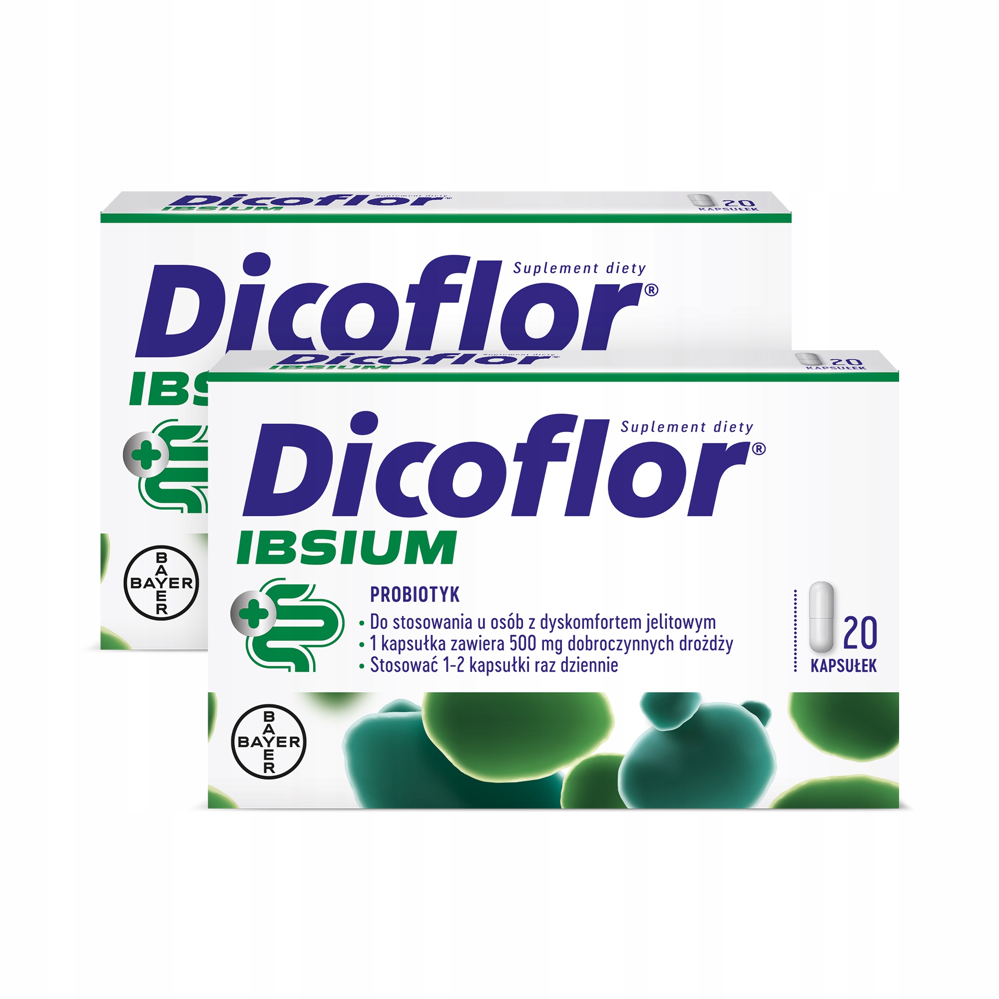 DICOFLOR IBSIUM 4mld probiotyk 20 kapsułek (5908229303504) • Cena ...