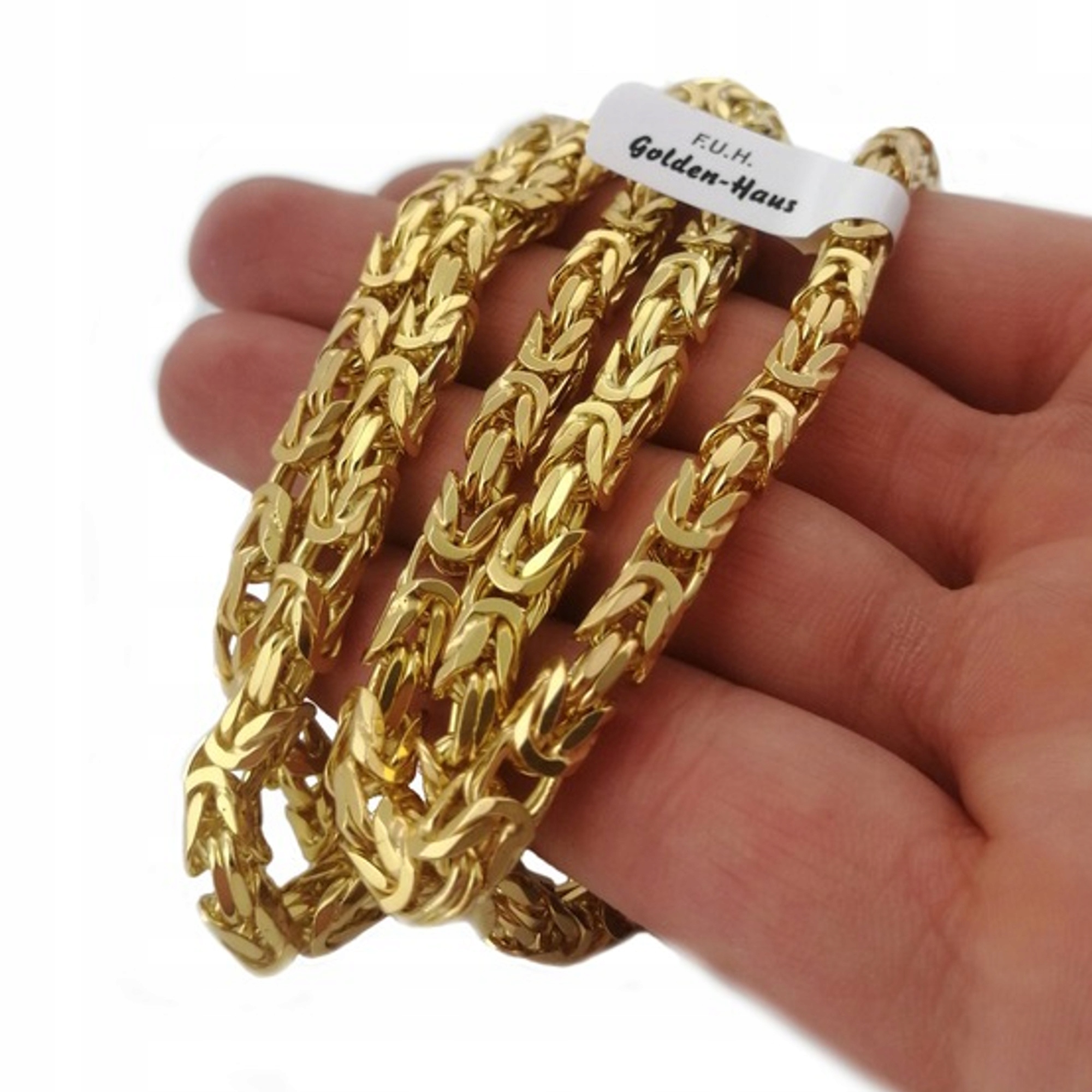 ŁAŃCUCH SPLOT KRÓLEWSKI 24K ZŁOTO + 925 SREBRO 12673982214 - Allegro.pl