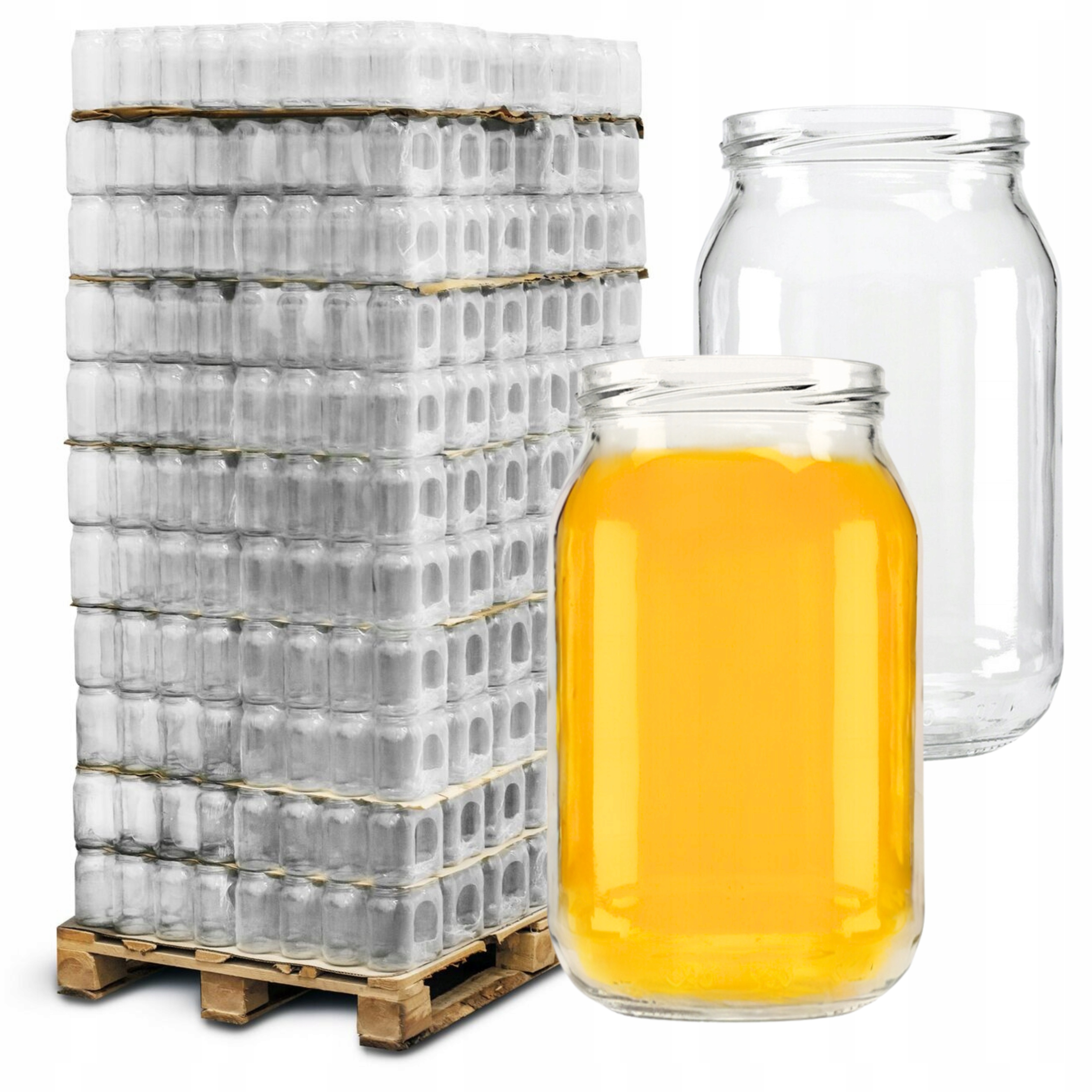 SŁOIK 900 ML PALETA 528 SZT 0,9 L MIÓD PRZETWORY SŁOIK SZKLANY SŁÓJ (5906555320691) • Cena ...