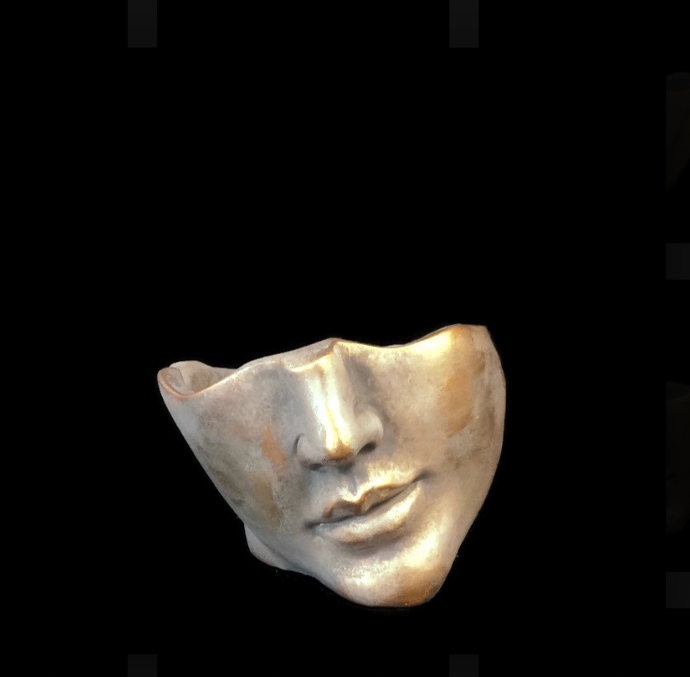 Doniczka-oslonka głowa.H-14cm.Złoto-szara 12212383788 - Allegro.pl Doniczka-oslonka głowa.H-14cm.Złoto-szara 12212383788 - Allegro.pl